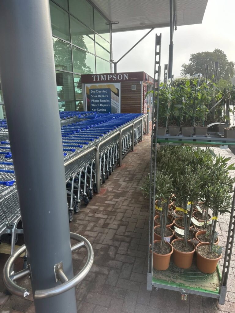 Installed Trolley Shuttle Areas, Store Entrance, Path Repairs, Anti-Ram ...